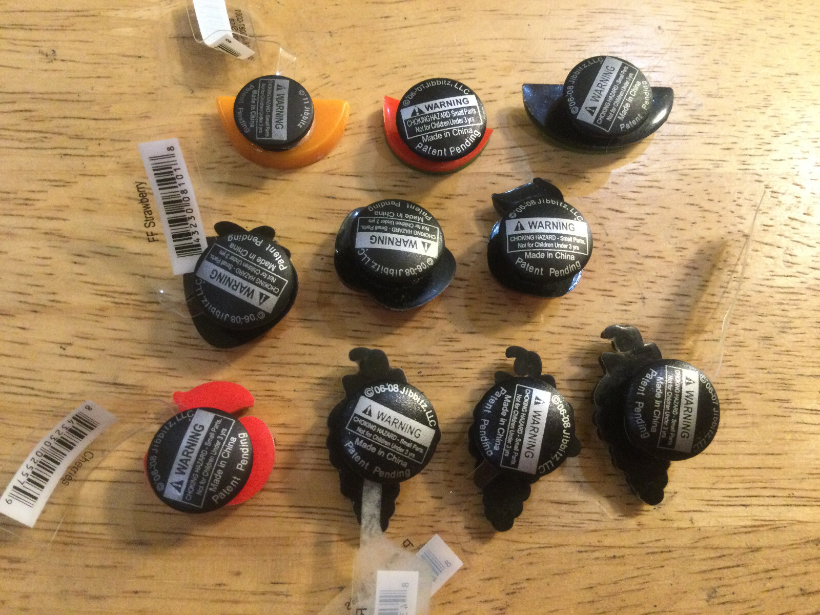 FRUIT CHERRY WATERMELLON GRAPE AUTHENTIC JIBBITZ SHOE CHARM FITS CROCS ...