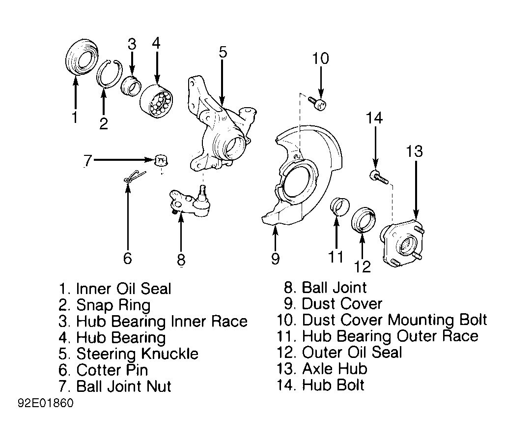 NEW WHEEL HUB AND JAPANESE WHEEL BEARING FOR TOYOTA TERCEL 91-99 | eBay