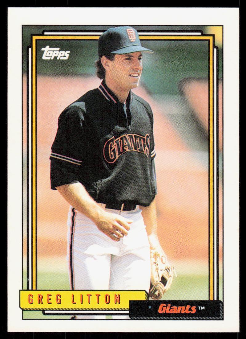 1992 Topps 238 Greg Litton San Francisco Giants | eBay