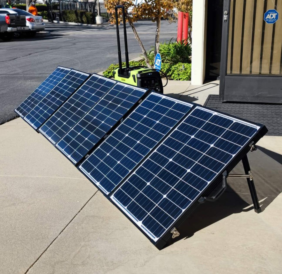 Portable Solar Generator 2KW Lithium Battery off grid mobile power ...