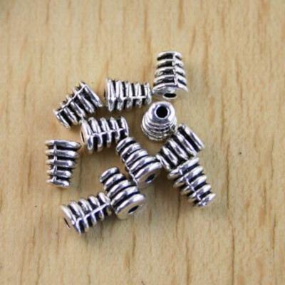 80pcs Tibetan silver crafted helix spacer beads H1214 | eBay