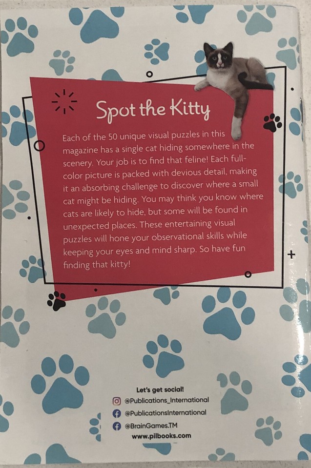 Brain Games 2023 Find the Cat No. 11 - Pil | eBay