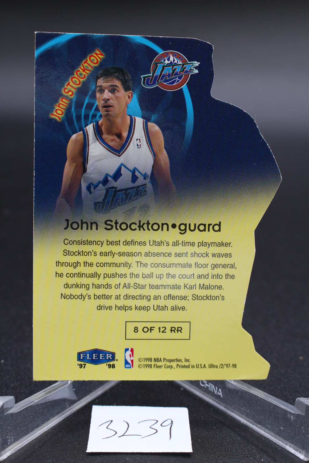 1997-98 Fleer Ultra Rim Rockers JOHN STOCKTON Card #8RR Jazz | eBay