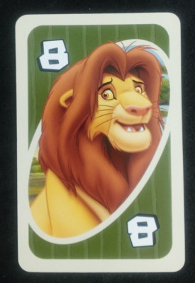 Disney Lion King Uno Card Green Simba #8 | eBay