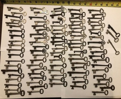 Lot Antique Vintage Skeleton Key Mixed Huge Lot Of 100 + Corbin Sargent ...
