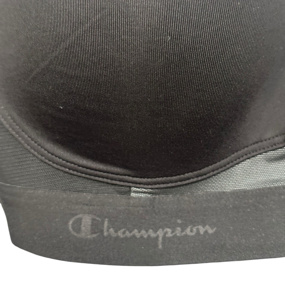 Champion Sports Bra Black Molded High Support Adjustable Straps Medium ...