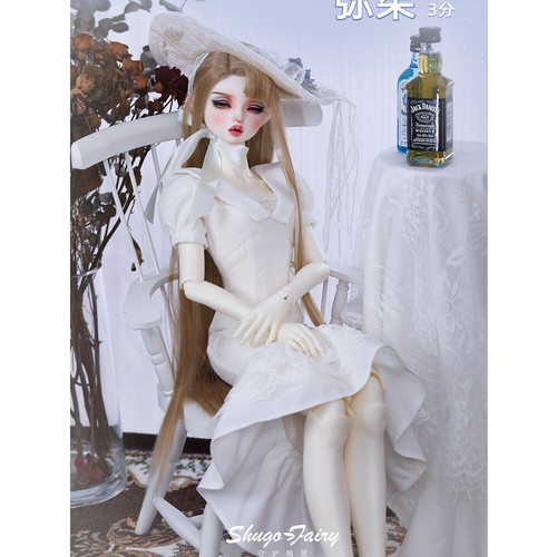 1/3 BJD Dolls Girl Bare Nake Resin Ball Jointed Female Body + Eyes ...