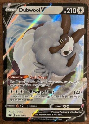 Dubwool V SWSH049 Holographic Black Star Promo Pokemon TCG Near Mint | eBay