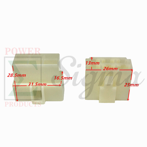 4 Pin Male & Female Cable Terminal Plug For Automotive Electrical Wire ...