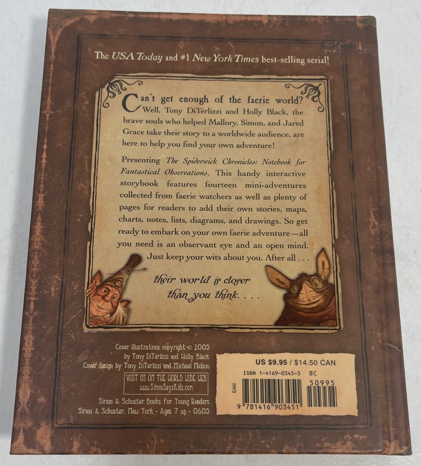 Spiderwick Chronicles: Notebook for Fantastical Observations (2005 ...