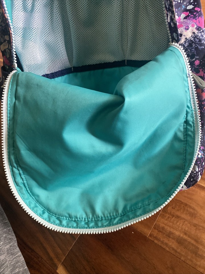 Ivivva By Lululemon Back At It Backpack Pink And Blue Paint Splash ...