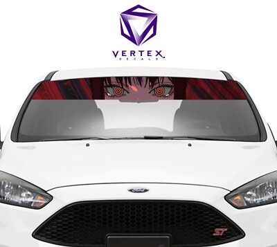 Makima Chainsaw Anime Sunstrip Windshield Wrap Banner Decal Premium 3M ...