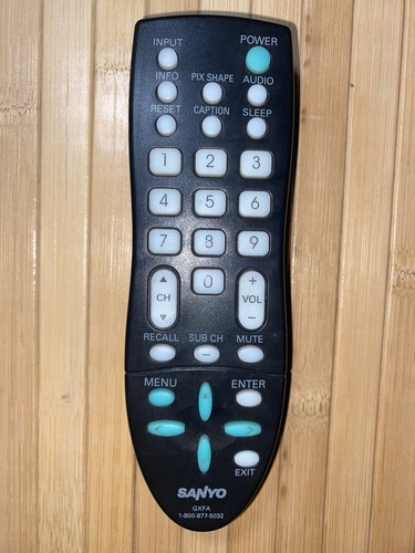 SANYO GXFA TV Remote Control GXCC DP42D23, DP32642 , DP46812 , DP39842 ...