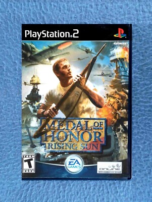 PS2 PLAYSTATION 2 MEDAL OF HONOR RISING SUN GAME DISC WITH MANUAL ...