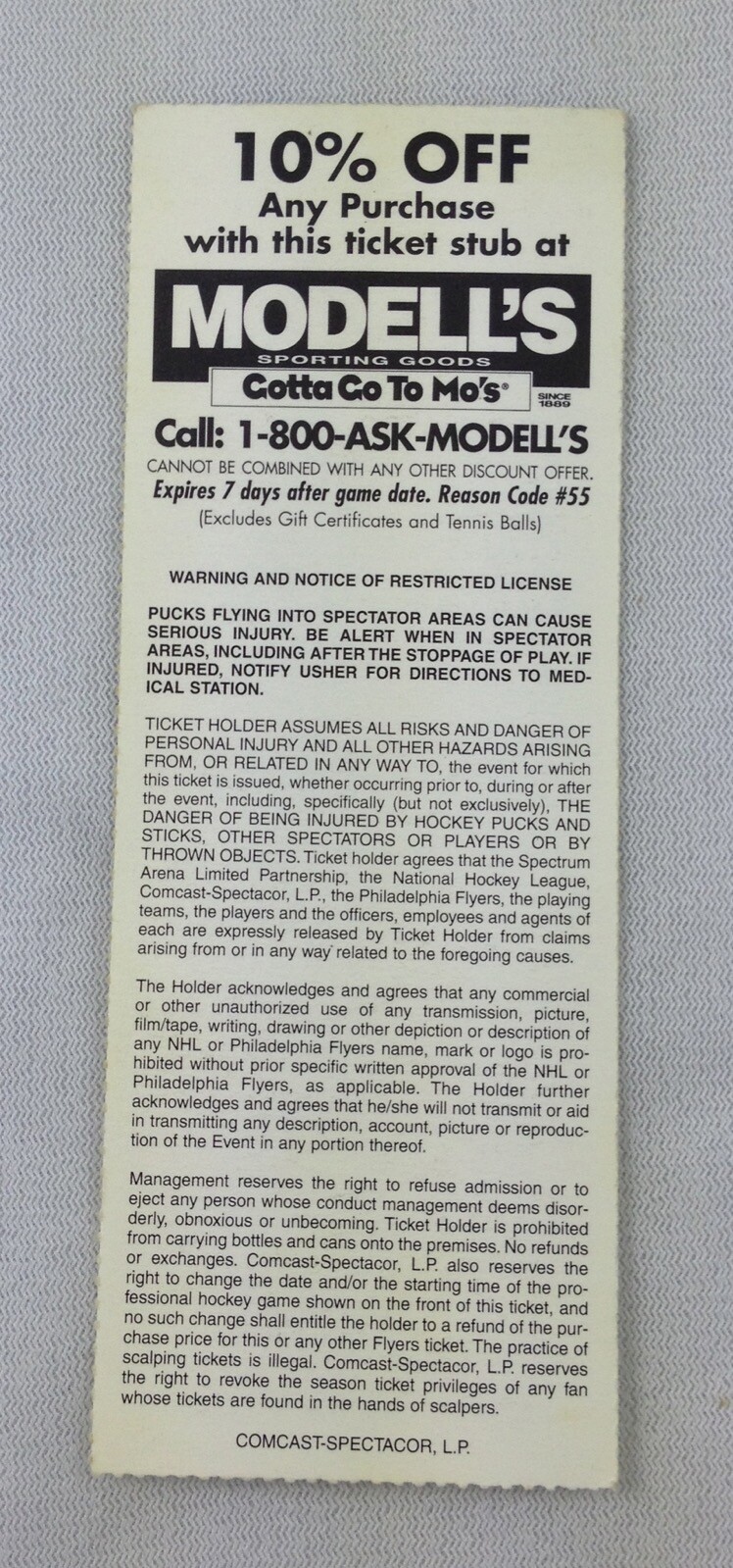 NHL 1998 04/11 Washington Capitals at Philadelphia Flyers Ticket Stub ...