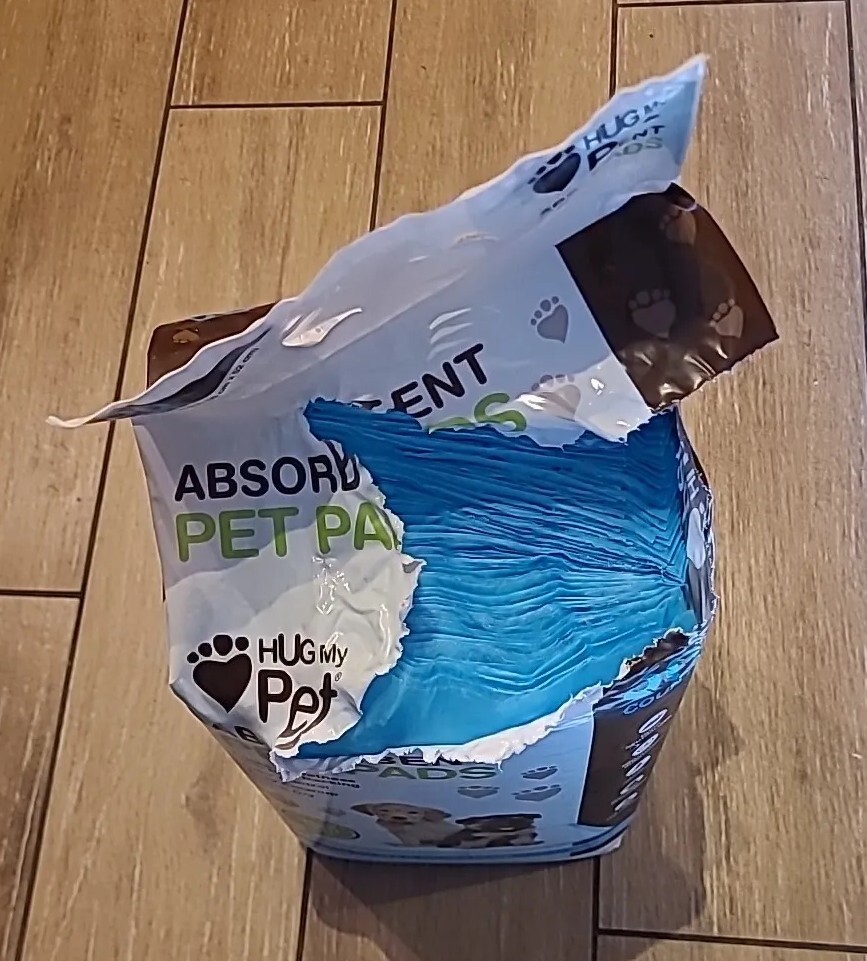 Hug My Pet Absorbent Pet Pads For Dogs 5-Layer Ultra-Absorbent Blue ...