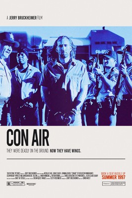 Con Air Movie Poster Print 12x18 inches on High Quality Museum Matte ...