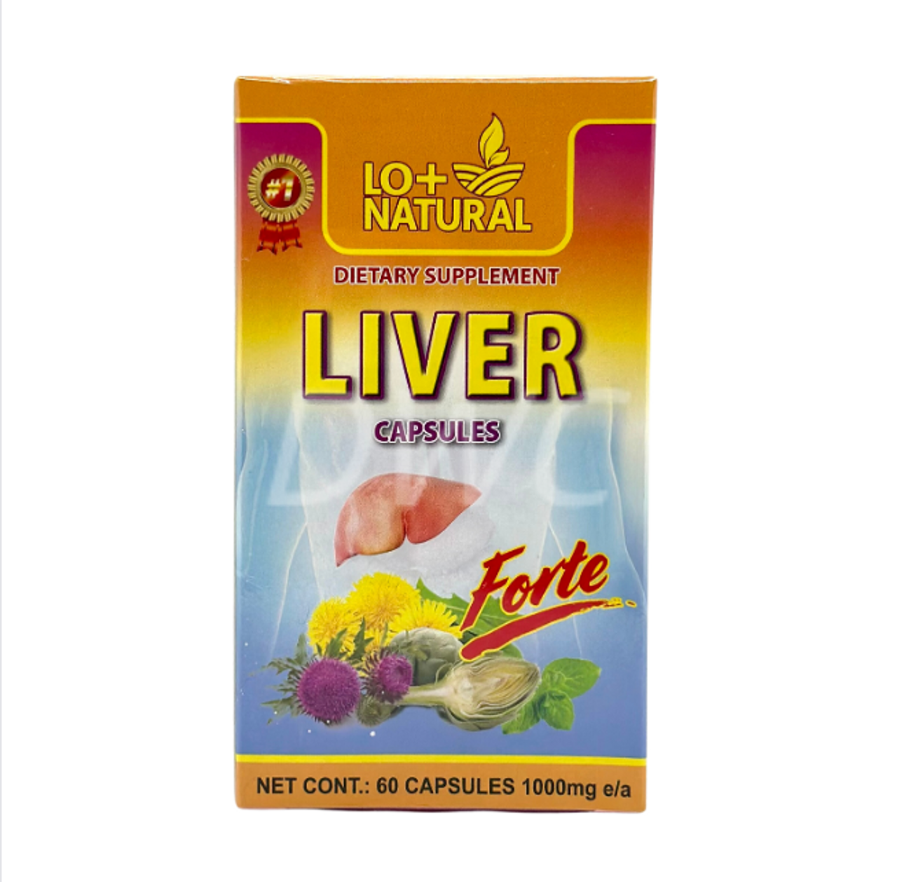 LO+ NATURAL Liver Capsules: Higado 60 capsules 1000 mg | eBay