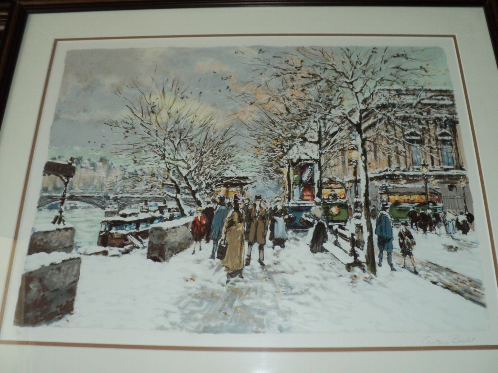 Original Street Scene Serigraph by ANTOINE BOULET Artist Proof épreuve ...