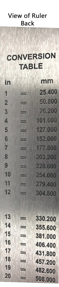 1 Meter Stainless Steel Ruler with Stamped Centimeter and Millimeter ...