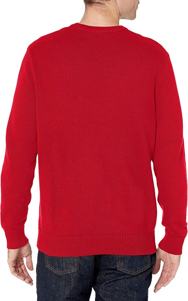 Chaps Men's Classic Fit Cotton Crewneck Sweater 2XL Park Avenue RED NWT ...