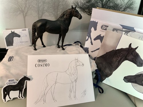 Breyer Cosimo w/EXTRAS 2025 Premier Club Sunburnt Black Murgese Stallion Matte | eBay