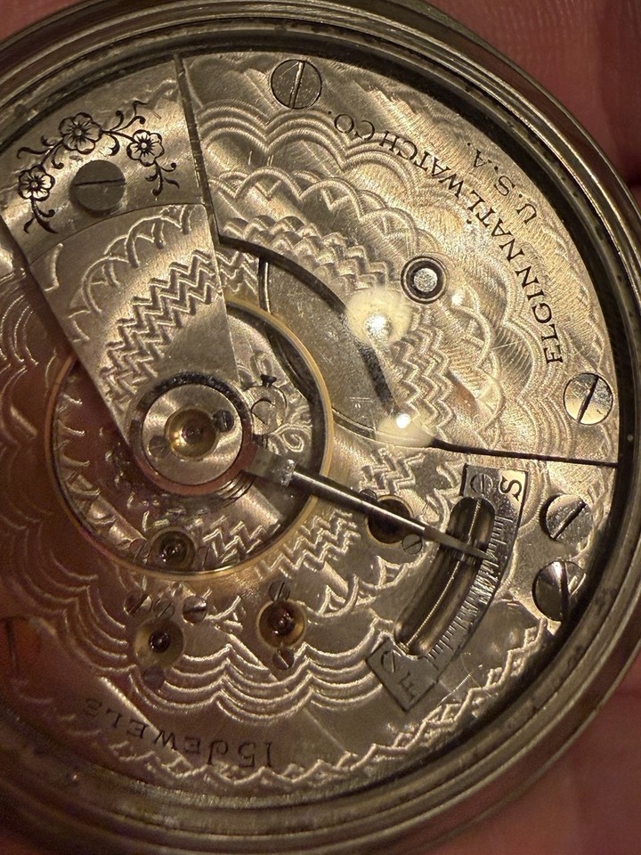 RARE!!! Elgin 18s Salesman Clear Back Pocket Watch NICE!!! | eBay