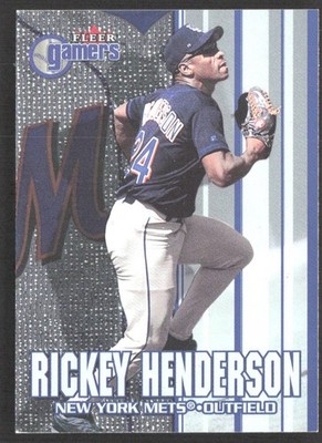 Rickey Henderson 2000 Fleer Gamers #61 New York Mets | eBay