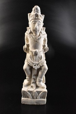 S2544: Japanese Pottery BUDDHIST STATUE sculpture Ornament Buddhist art ...