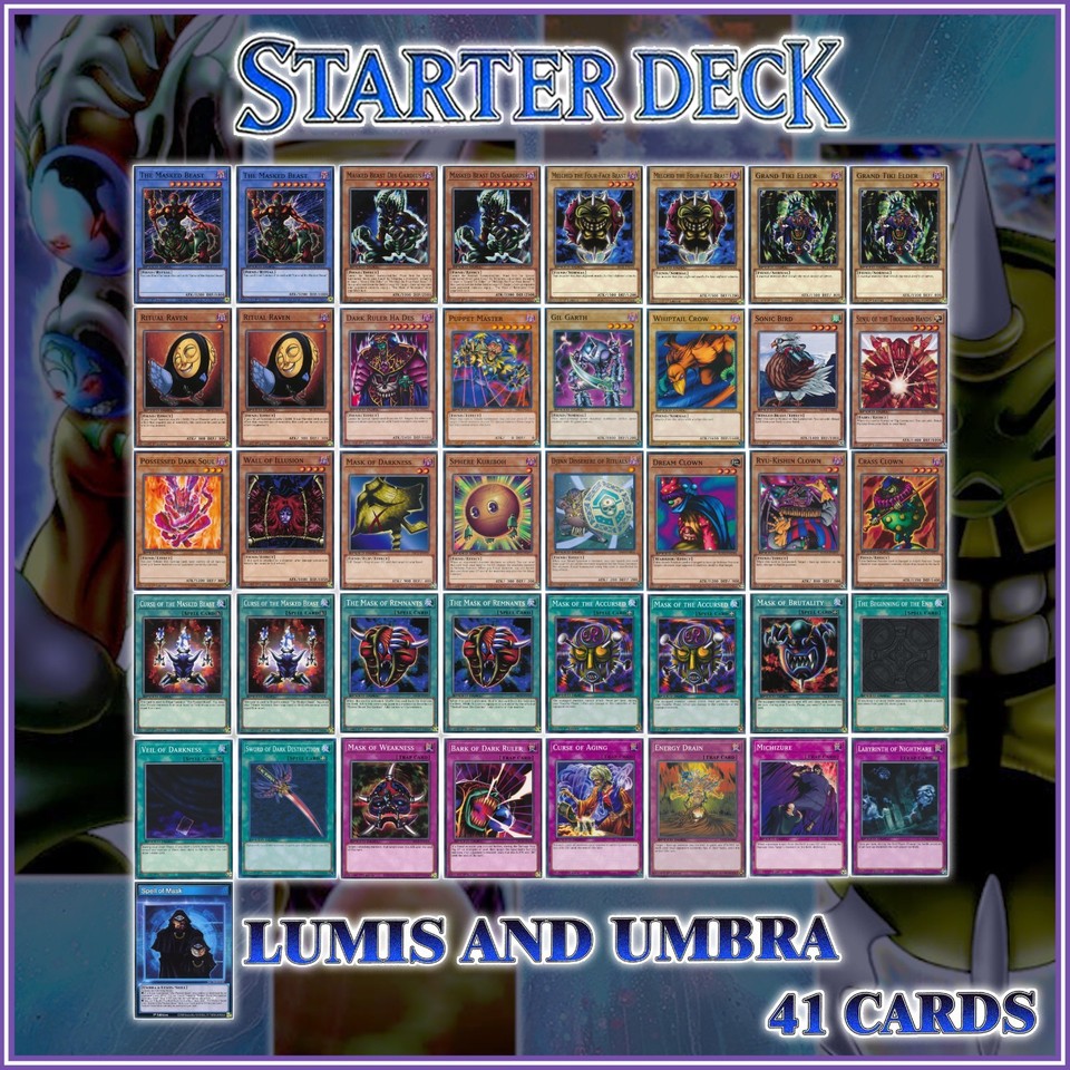 LUMIS AND UMBRA MASKED BEAST STARTER DECK 41 Des Gardius Duelist ...