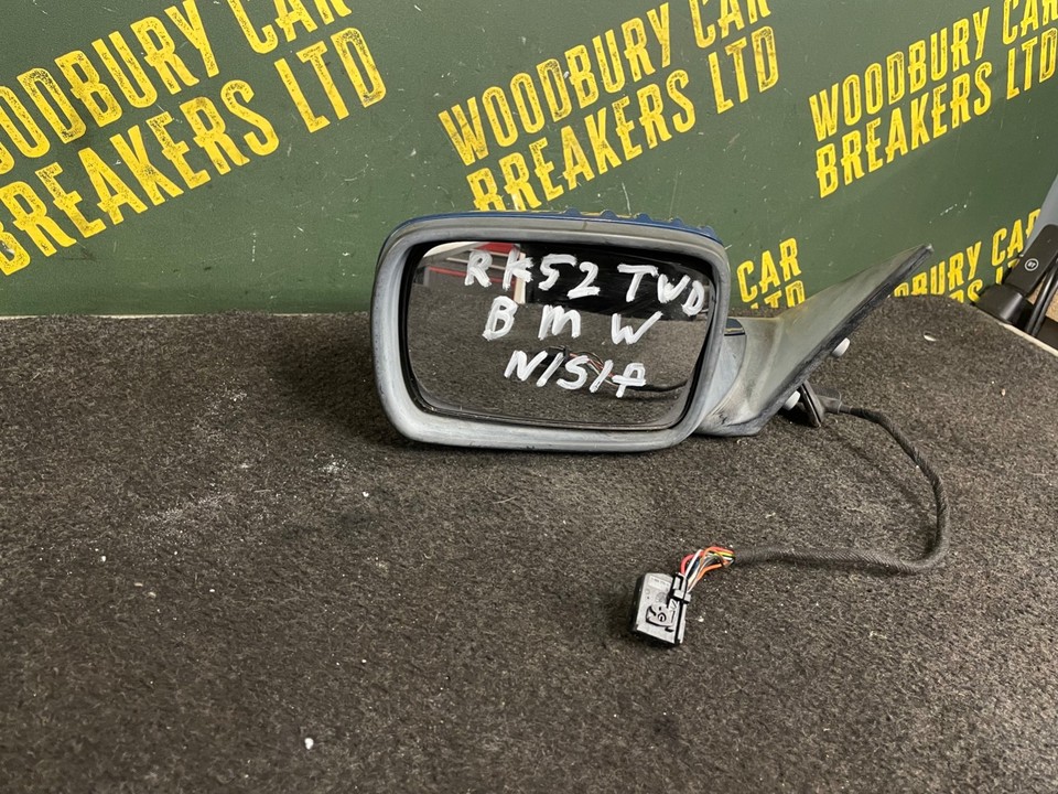 BMW 3 SERIES E46 COUPE NS PASSENGERS WING MIRROR BLUE | eBay