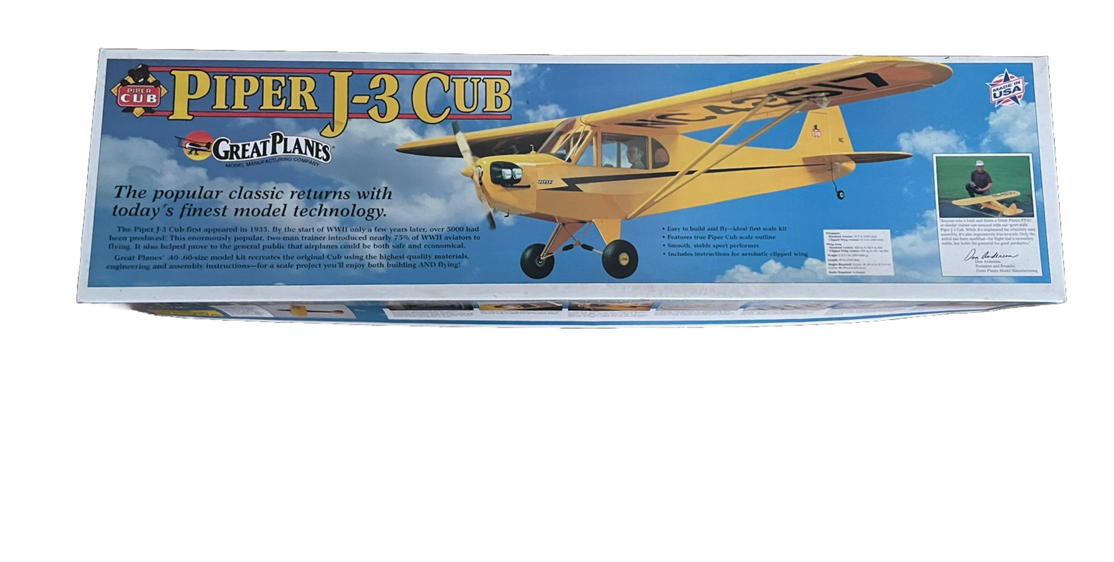 Great Planes GPMA0160 Piper J-3 Cub 40 Kit | eBay
