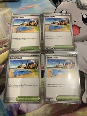 4x Beach Court 167/198 x4 - Scarlet & Violet - Pokemon TCG - NM | eBay