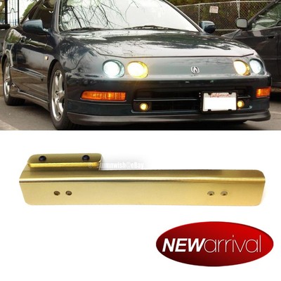 For: Safari Front Bumper Aluminum License Plate Relocation Bracket Gold ...