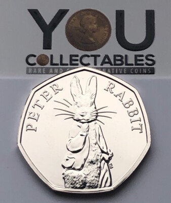 2019 Peter Rabbit 50p Fifty Pence Coin BU BRILLIANT UNCIRCULATED BUNC ...