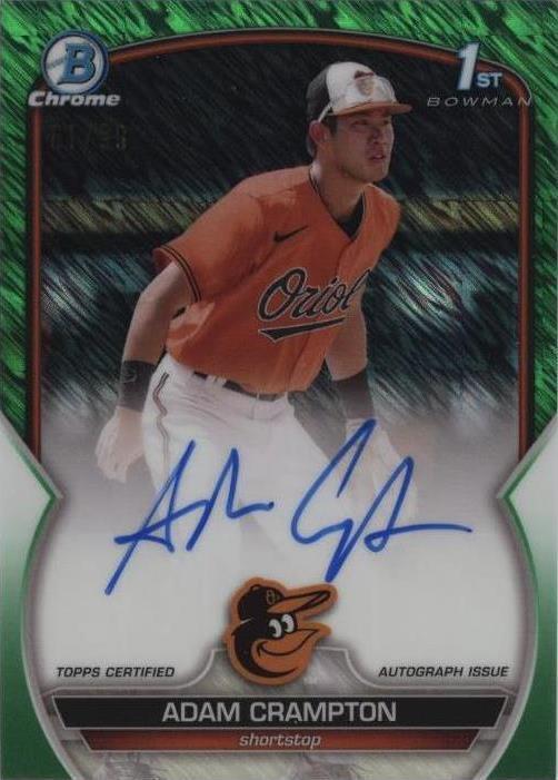 2023 Bowman - Chrome Prospect Autographs Adam Crampton #CPA-CAN Green ...