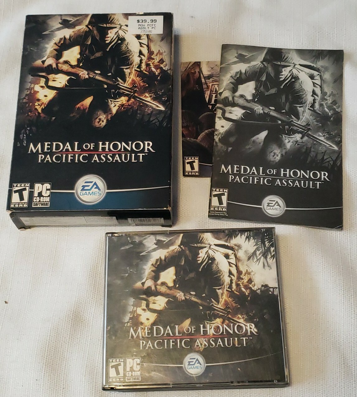 Medal of Honor Pacific Assault PC Computer War WW2 WWII Military EA CPU ...