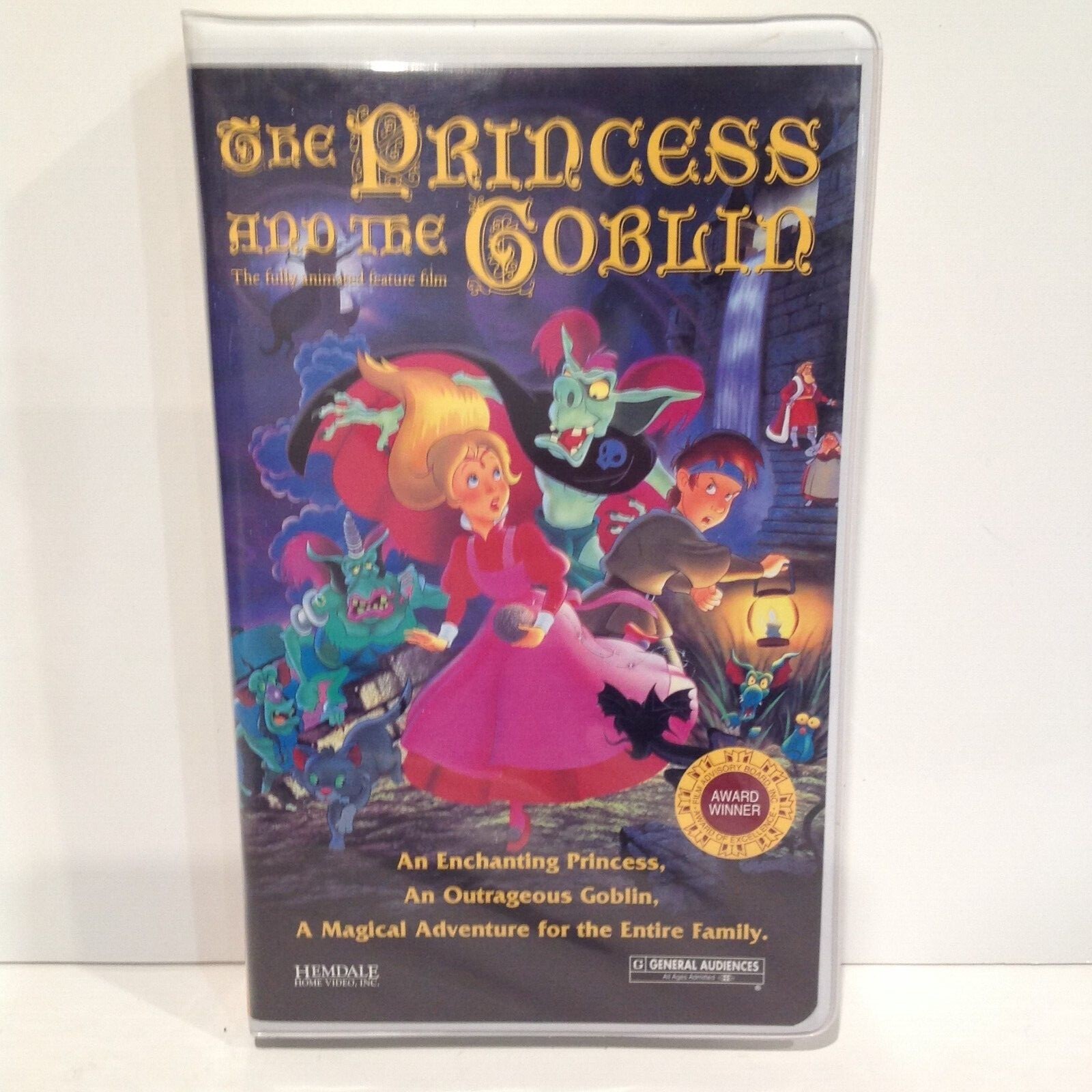 The Princess and the Goblin VHS Tape Clamshell Case 1994 Hemdale Home ...