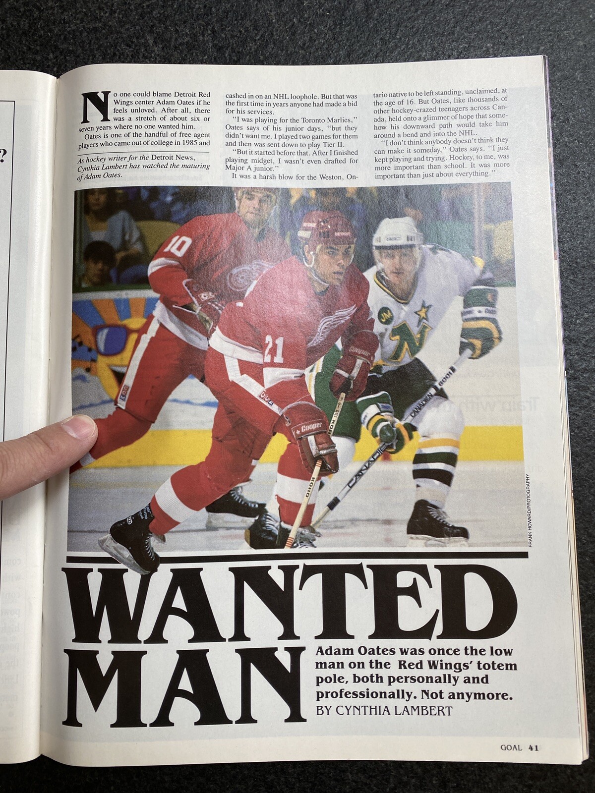 Goal Magazine February 1989 Ed Olczyk Wayne Gretzky LA Kings Maple ...