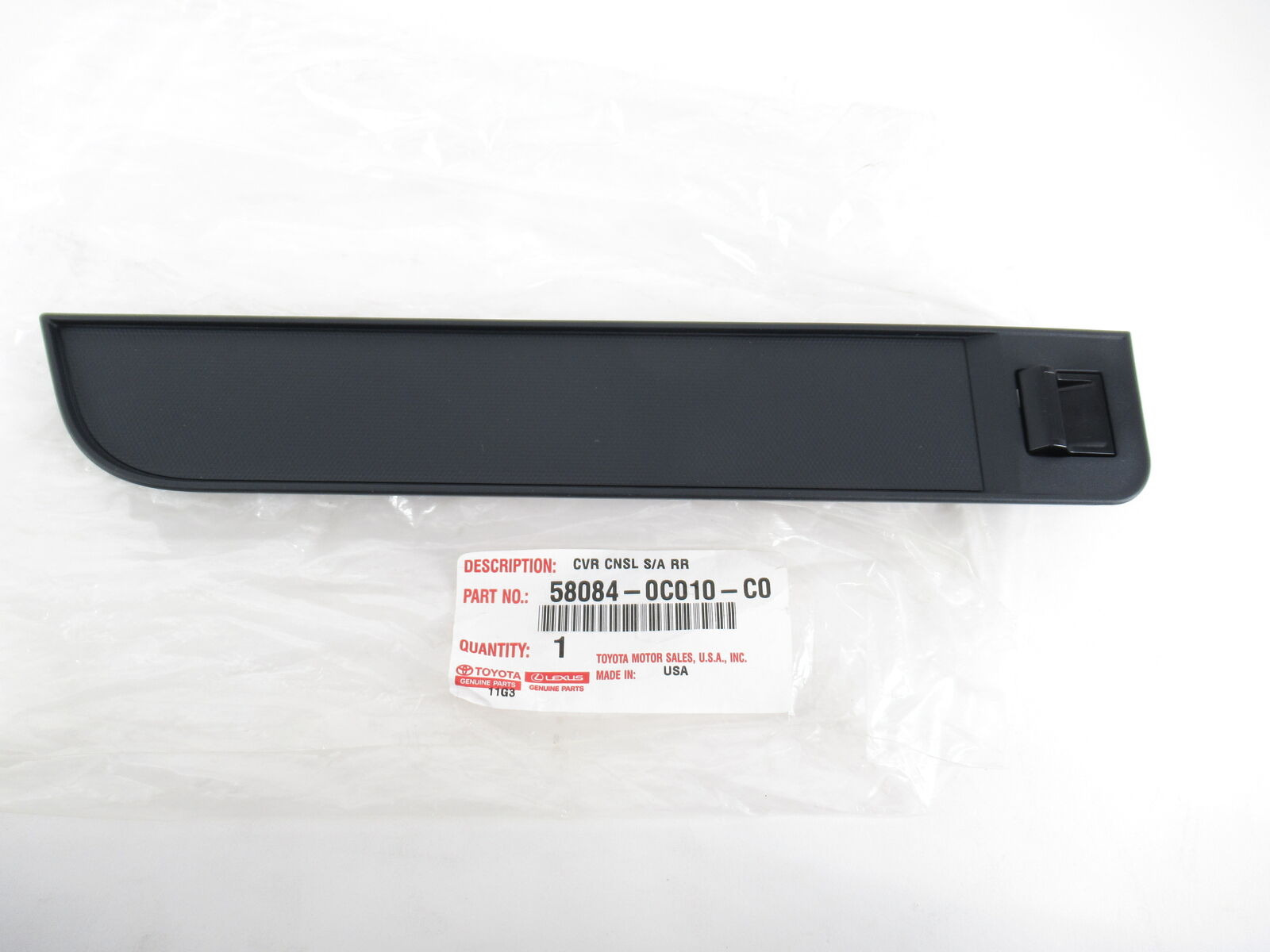 Genuine OEM Toyota 58084-0C010-C0 Black Center Console Lid Rear | eBay