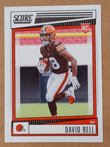 2022 Panini Score Football Rookie RC #382 David Bell Cleveland Browns ...