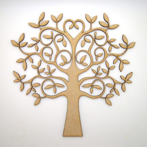 Wooden MDF Tree Shape blank,Family Tree,Wedding,Guestbook,Crafting ...