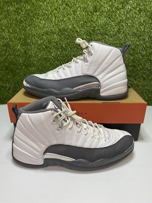 Air Jordan 12 Dark Grey White Retro Size 12 Mens High Sneakers 2019 ...