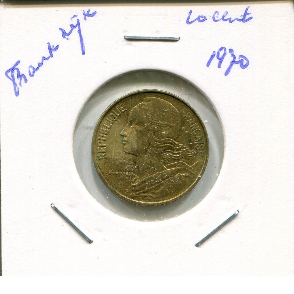 10 CENTIMES 1970 FRANKREICH FRANCE Französisch Münze #AN839.D | eBay
