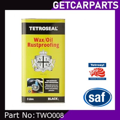 Tetroseal Wax Oil Black 5L Rust Proofing Rustproof Wax / Oil Protection ...
