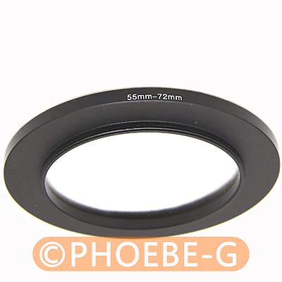 55mm to 72mm 55-72 mm Step Up Filter Ring Adapter | eBay UK