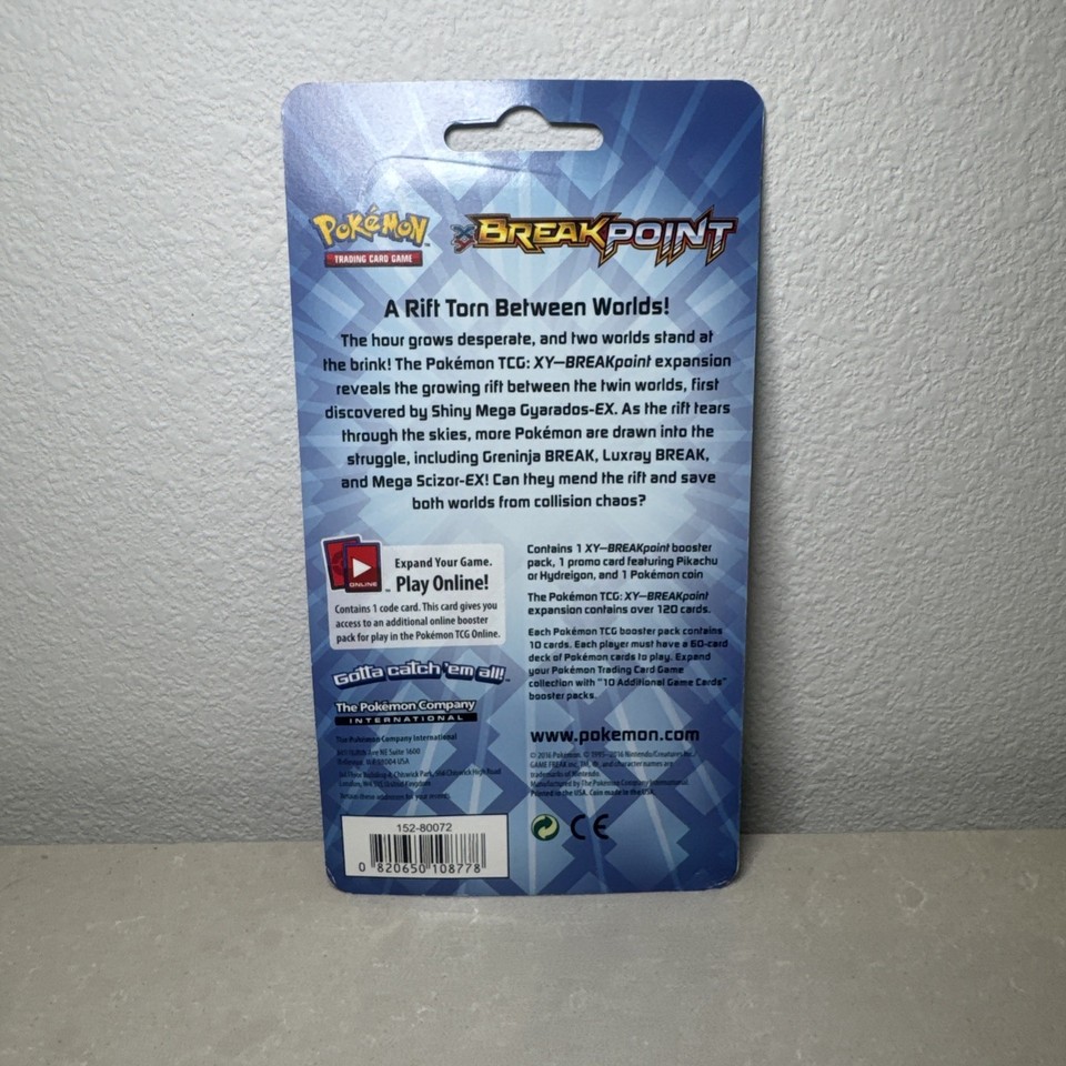 Pokemon TCG XY Breakpoint Checklane Blister Booster Pack Pikachu XY95 ...