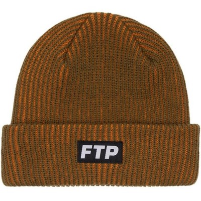 FTP 2 Tone Logo Beanie (Olive/Brown) NEW | eBay