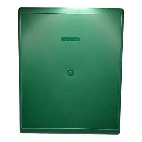 Tupperware Vintage #1650 Large Storage Tote Container w/Lid Green Rare ...