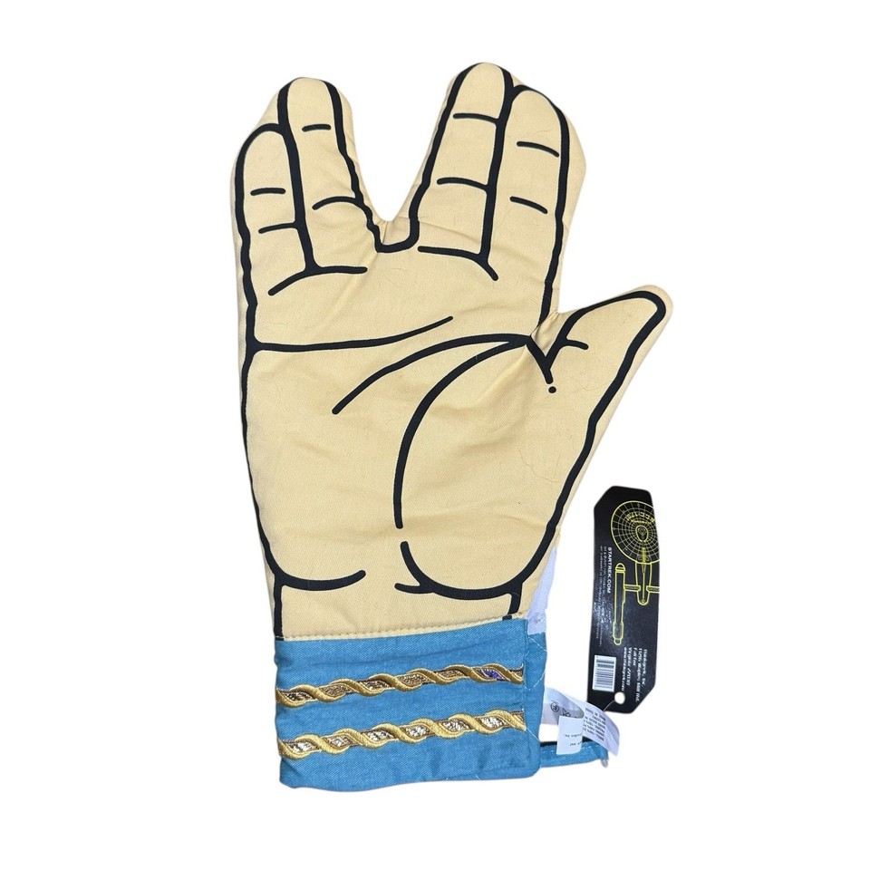 NEW Star Trek Spock Hand Novelty Kitchen Oven Mitt Vulcan Live Long and ...